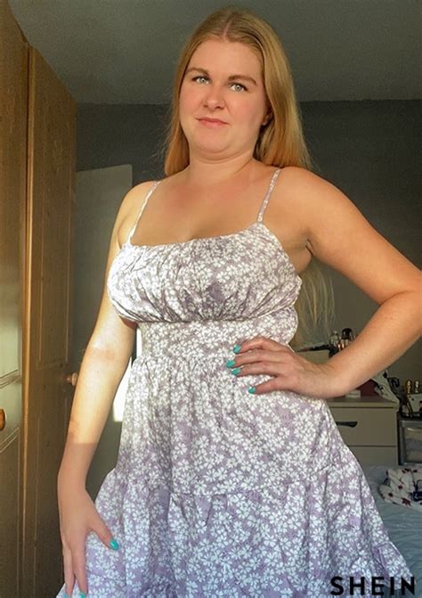 Shein Petite Floral Ruched Bust Shirred Back Ruffle Hem Cami Dress