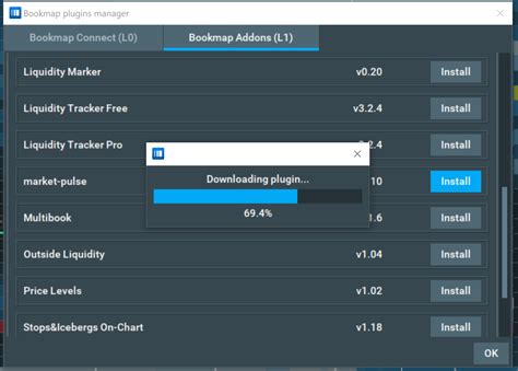 Add Ons Manager Bookmap Knowledge Base