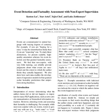 Event Detection And Factuality Assessment With Non Expert Supervision Acl Anthology