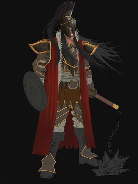 Nyctoinc Illustrations Fightercleric Dnd Character Design