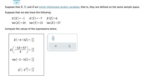 solved suppose that x y and z are jointly distributed
