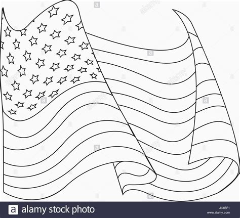 26 Waving American Flag Drawing Black And White