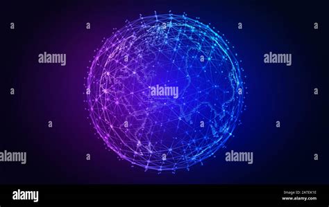 Earth Globe Background With Light Effect Global International