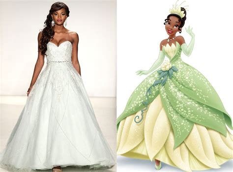 Tiana From Alfred Angelos Disney Princess Wedding Gowns E News