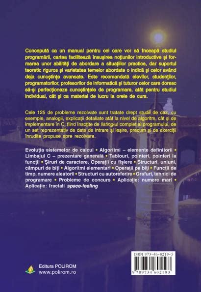 Bazele Programarii In C Aplicatii Doina Logofatu