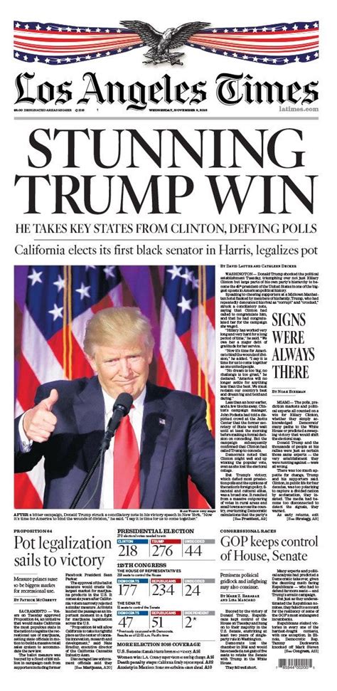 Newspaper Covers Show Shock Of Trumps Upset Victory Business Insider