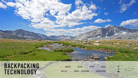 Backpacking Technology