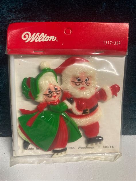 Santa Claus And Mrs Claus New Old Stock Christmas Decoration Etsy