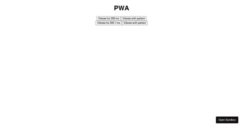 Pwa Codesandbox