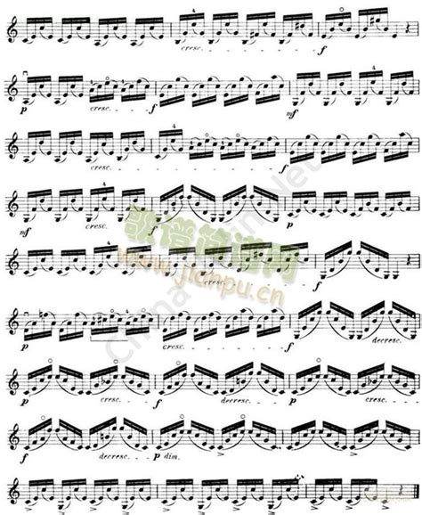开塞《36首小提琴练习曲》7 12 歌谱简谱网