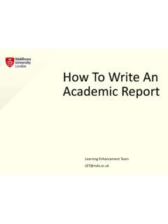 How To Write An Academic Report Middlesex University How To Write An Academic Report PDF4PRO