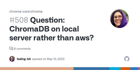 Question ChromaDB On Local Server Rather Than Aws Issue 508