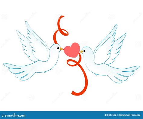 Duiven Van Liefde Vector Illustratie Illustration Of Verfijnd 8017532