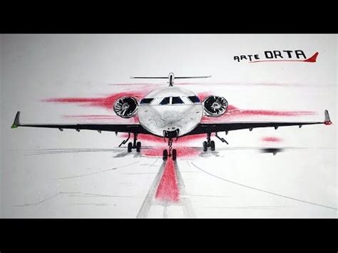 como dibujar un avión paso a paso Arte Orta YouTube
