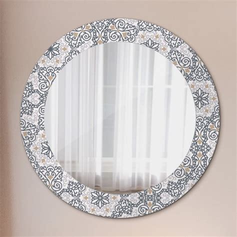 Dekoracyjne lustro Okrągłe fi Ścienne Ornamenty sklep BRW
