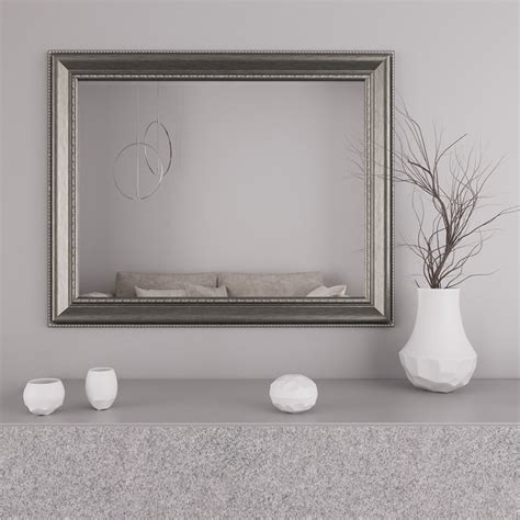 Зеркало на стену 106х76 Серебристое Black Mirror 8731-26 в ванную ...