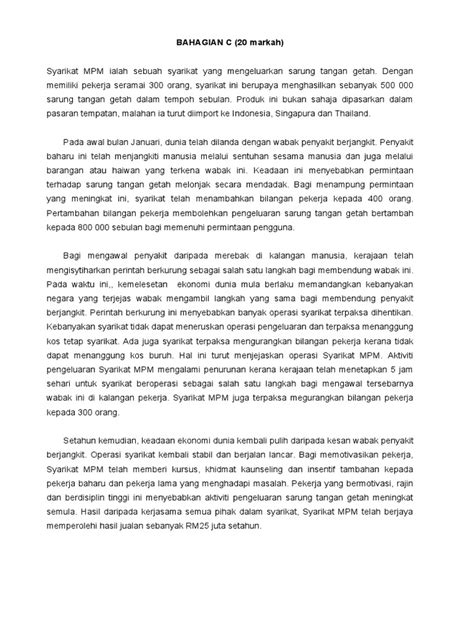 Bahagian C Kajian Kes Pdf