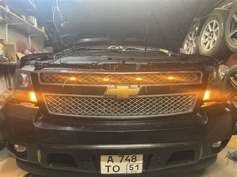 Оранжевые ходовые огни и противотуманки — Chevrolet Tahoe (GMT900), 5,3 ...