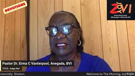 Devotions Judge Not Pastor Dr Erma C Vanterpool Youtube