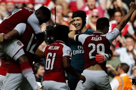 Arsenal 1 1 Chelsea Gunners Win Community Shield On Penalties