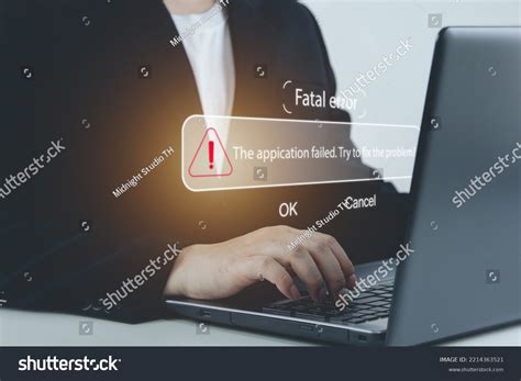 Laptop Critical Error Screen Images Stock Photos Vectors Shutterstock