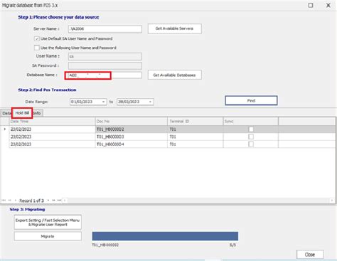 Pos3 5 Fnb Migrate Hold Bill To Pos5 Autocount Resource Center