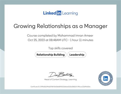Mohammad Imran Ameer On Linkedin Certificate Of Completion