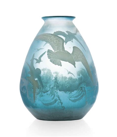 Emile Galle 1846 1904 A Seagulls Vase Circa 1930 Christies