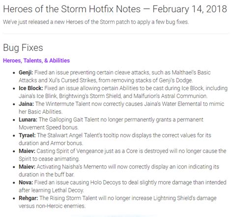 Patch Bug Fixes Rheroesofthestorm