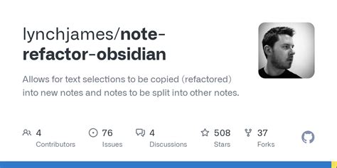 Lynchjames Note Refactor Obsidian Discussions Github