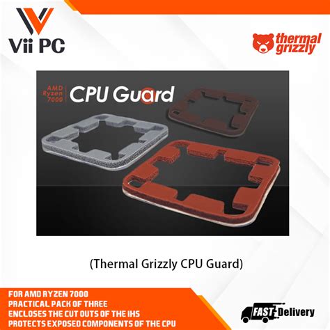 Thermal Grizzly Cpu Guard Amd Ryzen 7000practical Pack Of Three