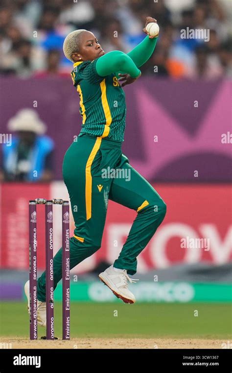South Africas Nonkululeko Mlaba Bowls A Delivery During The Icc Women