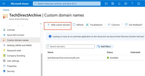 How To Add And Verify A Custom Domain Name To Azure Active Directory