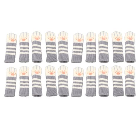 20 pièces patte de chat meubles jambe chaussettes Double épaissi tricot