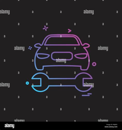 Car Workshop Icon Design Vector Stock Vector Image And Art Alamy