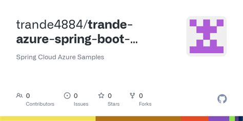 Github Trande4884trande Azure Spring Boot Samples Spring Cloud Azure Samples