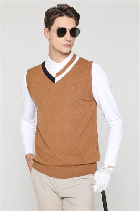 ⛳16장 한정 초간편 물세탁 가능 고급 레이온 혼방 홀릭앤플레이 남성 케이블 조직 베이직 V넥 베스트 Hd3msv001 🌟65 골프 좀 치는 사람들의 메카