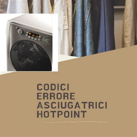Codici Di Errore Lavatrici Ariston Hotpoint Indesit Errore F05
