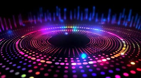 원형 기술 배경의 추상 네온 도트 3d 그림 하늘색 밝은 색 추상적인 빛 배경 일러스트 및 사진 무료 다운로드 Pngtree