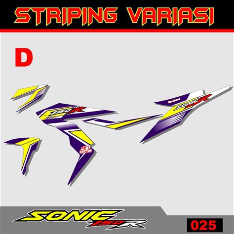 Jual Decal Sticker Honda Sonic 150 R Fullbody Custom Desain Sonic KL 025 Shopee Indonesia