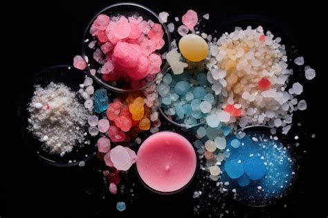 Premium Ai Image Microplastics In Different Stages Of Degradation Under Magnification Created