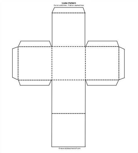 Paper Cube Template 6 Free Word Pdf Documents Download Free