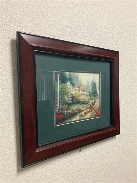 2002 Thomas Kinkade Sunday At Apple Hill Print 14x17 Cert Auth