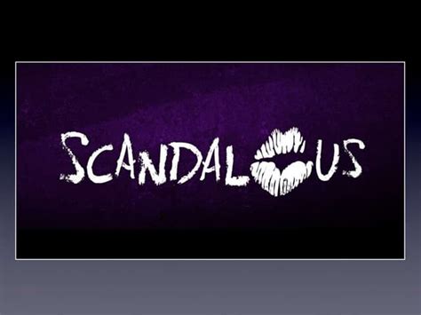 Scandalous October 2012 Ppt Ppt