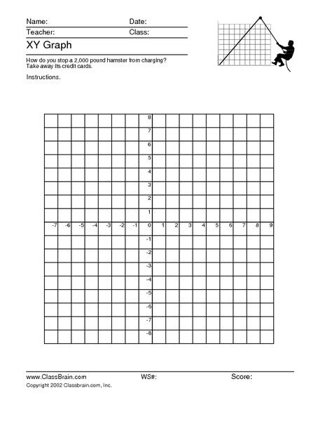 Xy Graph Worksheet For 6th 12th Grade Lesson Planet