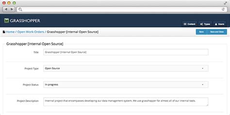 grasshopper an everybody friendly flexible extensible cms