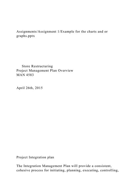 Assignmentsassignment 1example For The Charts And Or Graphsppdocx