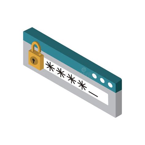Password Bar With Padlock Stock Vector Illustration Of Sign 143439261