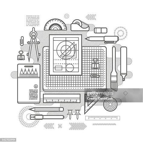 Drafting Flat Design Concept High Res Vector Graphic Getty Images