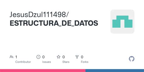 Github Jesusdzul Estructura De Datos